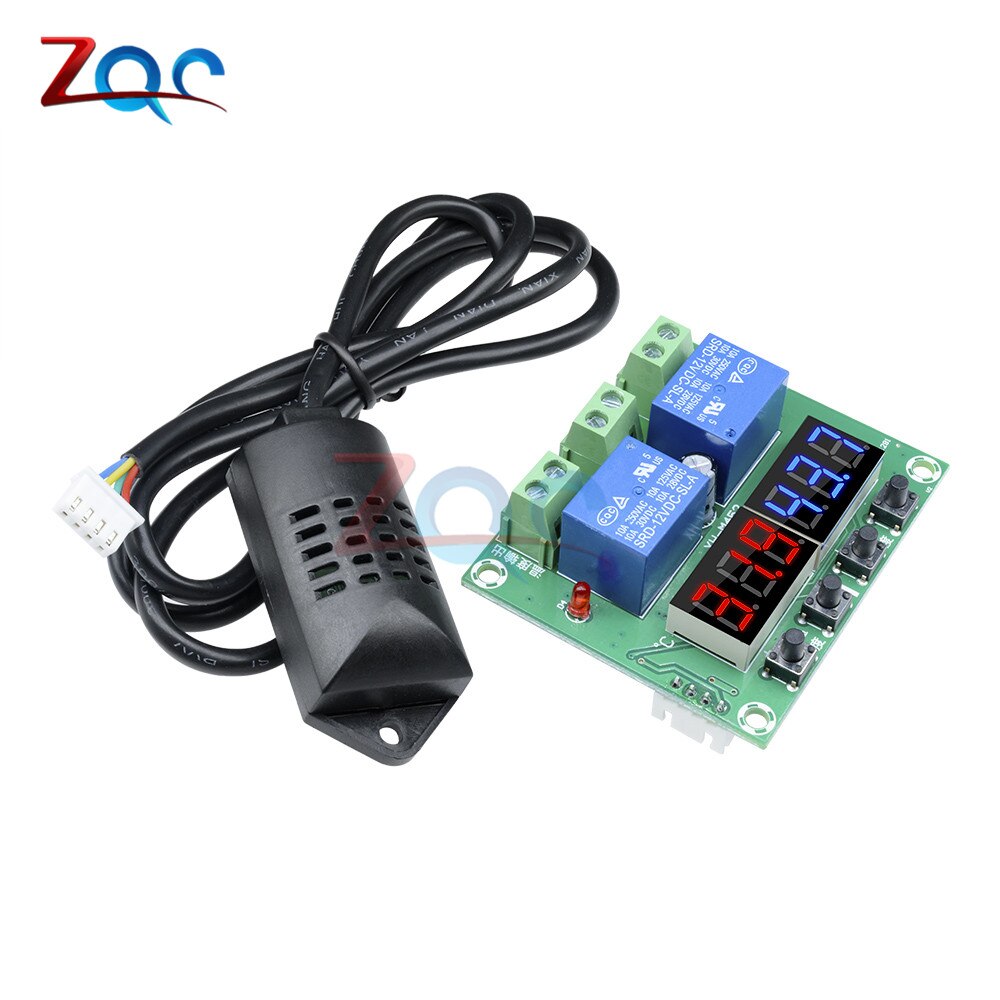 LED/LCD Digital Temperature Humidity Controller Thermostat Humidistat ...