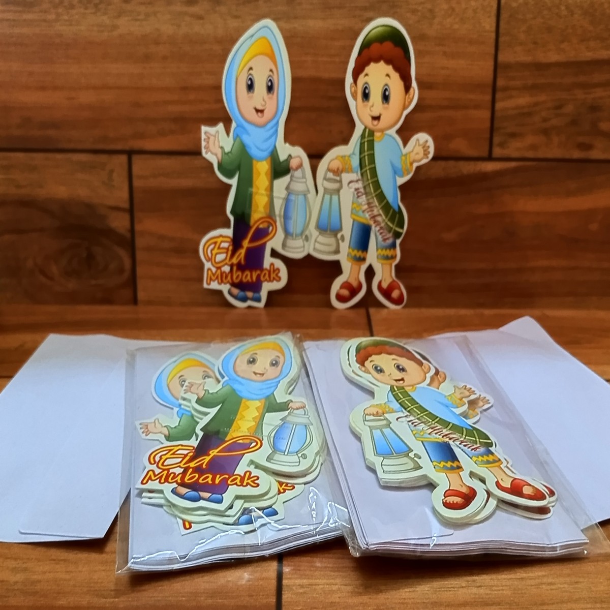 Kids Eidi, Tuck card, Eid card, Eidi Envelop (pack 10 with White ...