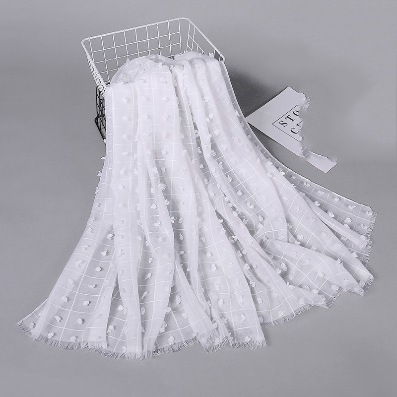 Staller Hijab Fuzzy Cotton Ball Design for Girls, Women Lightweight ...