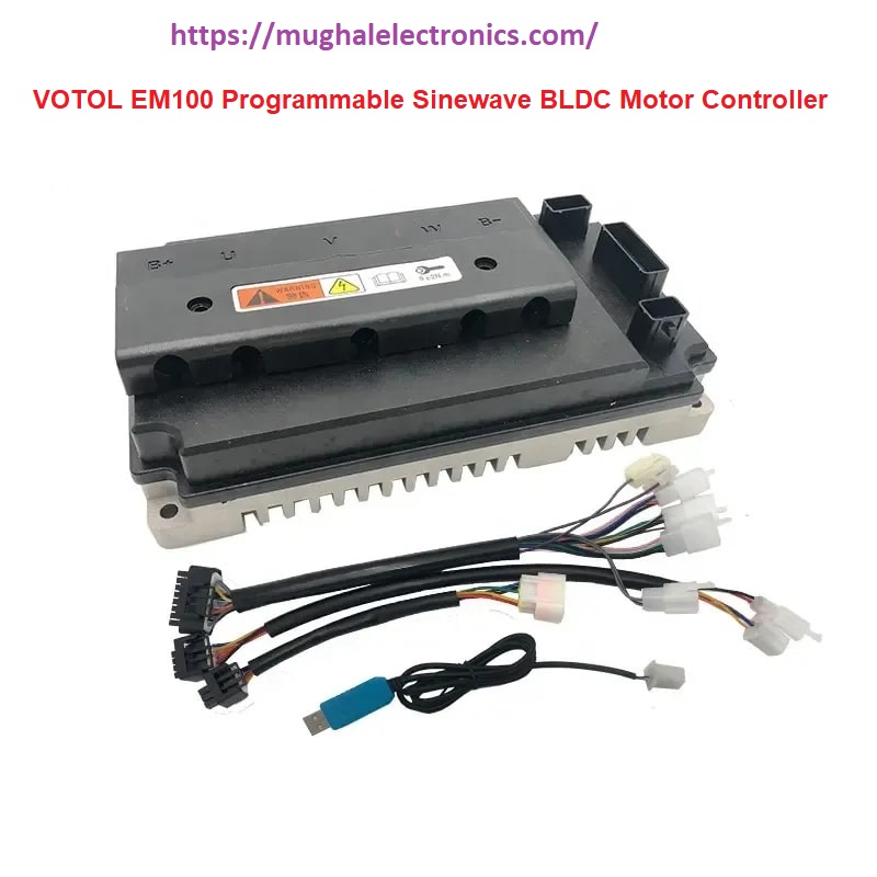 VOTOL EM100 3KW BLDC Sine Wave Controller For QS Hub Motor In-Wheel Mid ...
