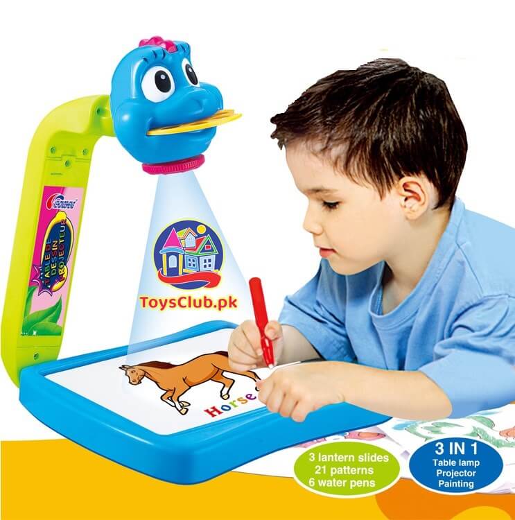 LED Projector Drawing Board Placed On Table - 24 Patterns - 3 Dics - 12 ...