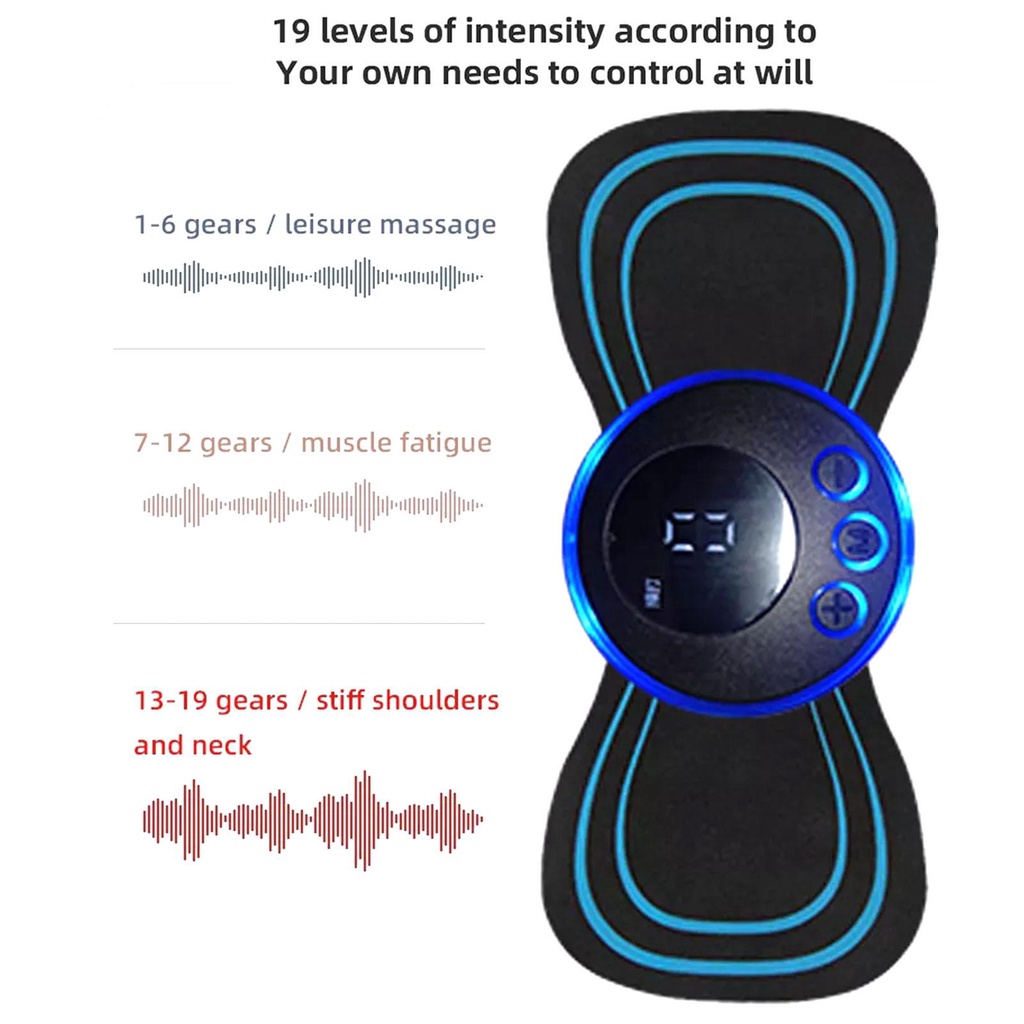 Electric EMS body massage pad Body Massager Portable Mini Electric ...