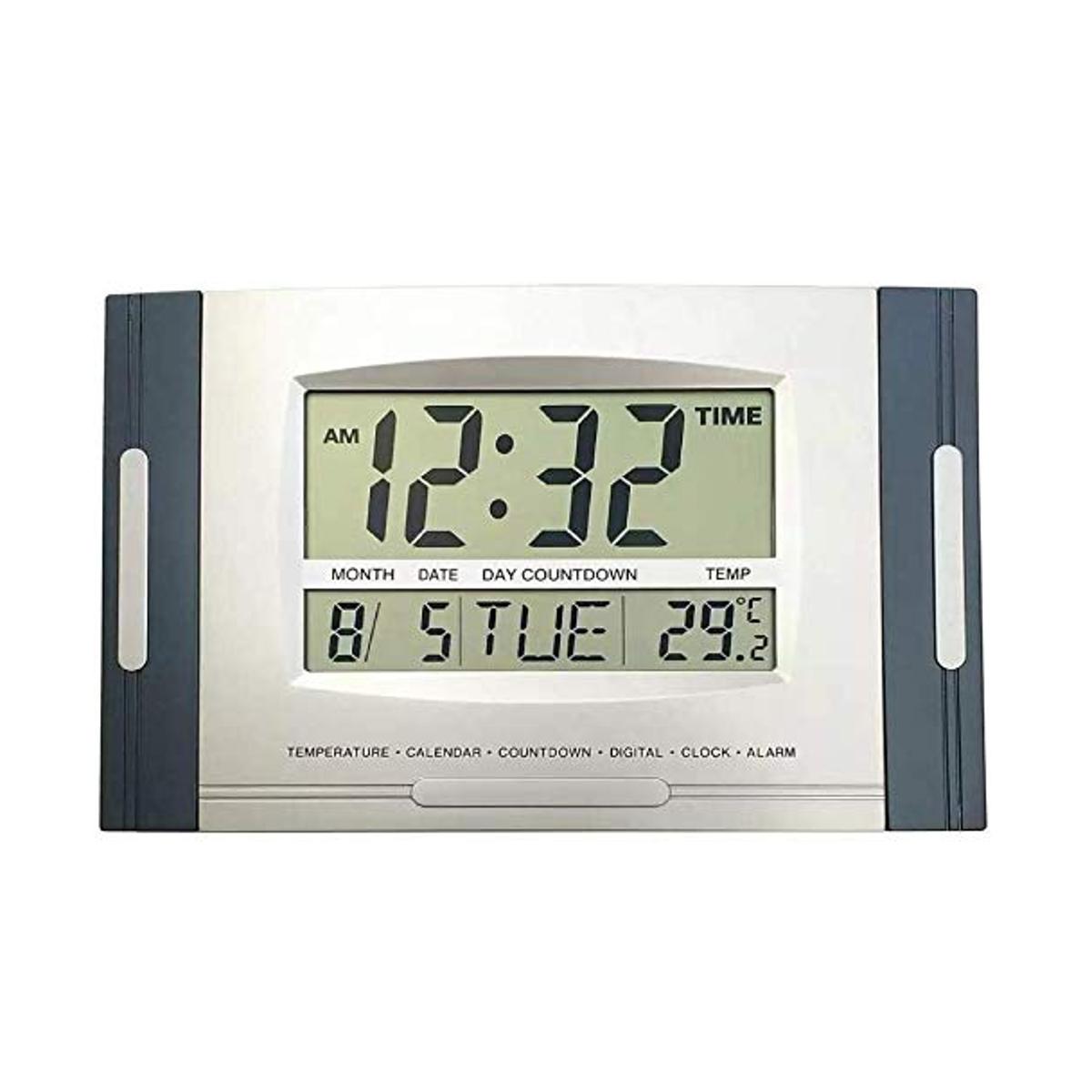 KADIO KD 3809 DIGITAL WALL AND TABLE CLOCK WITH DAY DATE TEMPERATURE ...