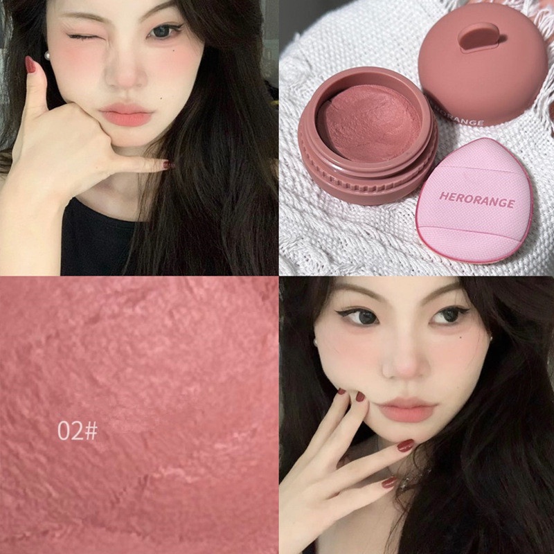Monochrome Blush Cream Make Up Lasting Easy To Color Blush Palette ...
