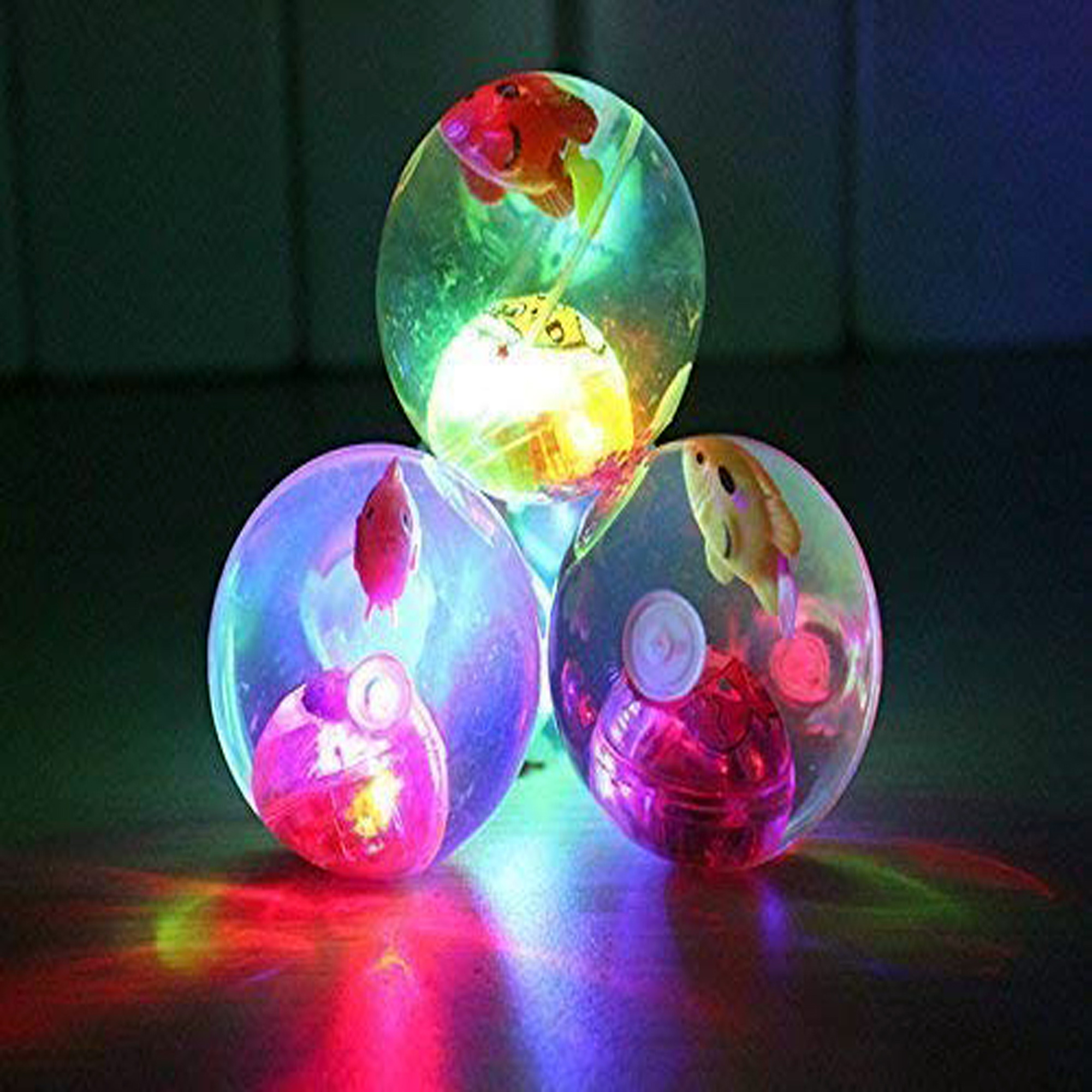 LED Flashing Light Rubber Bouncing Ball For Kids - Bouncing Rubber ...