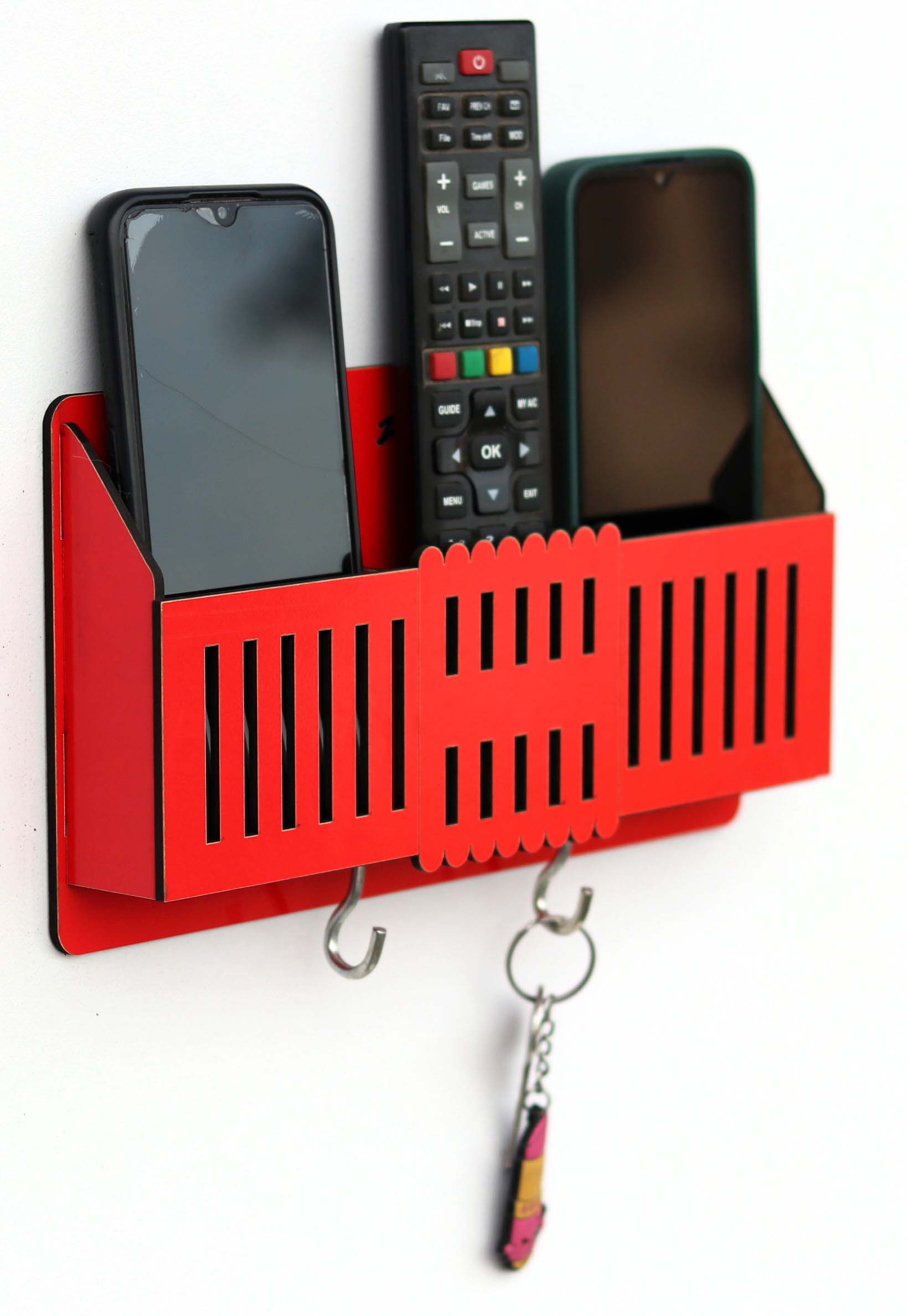 Remote Control Stand Mobile Holder - Mobile Organizer Keys Hanger ...
