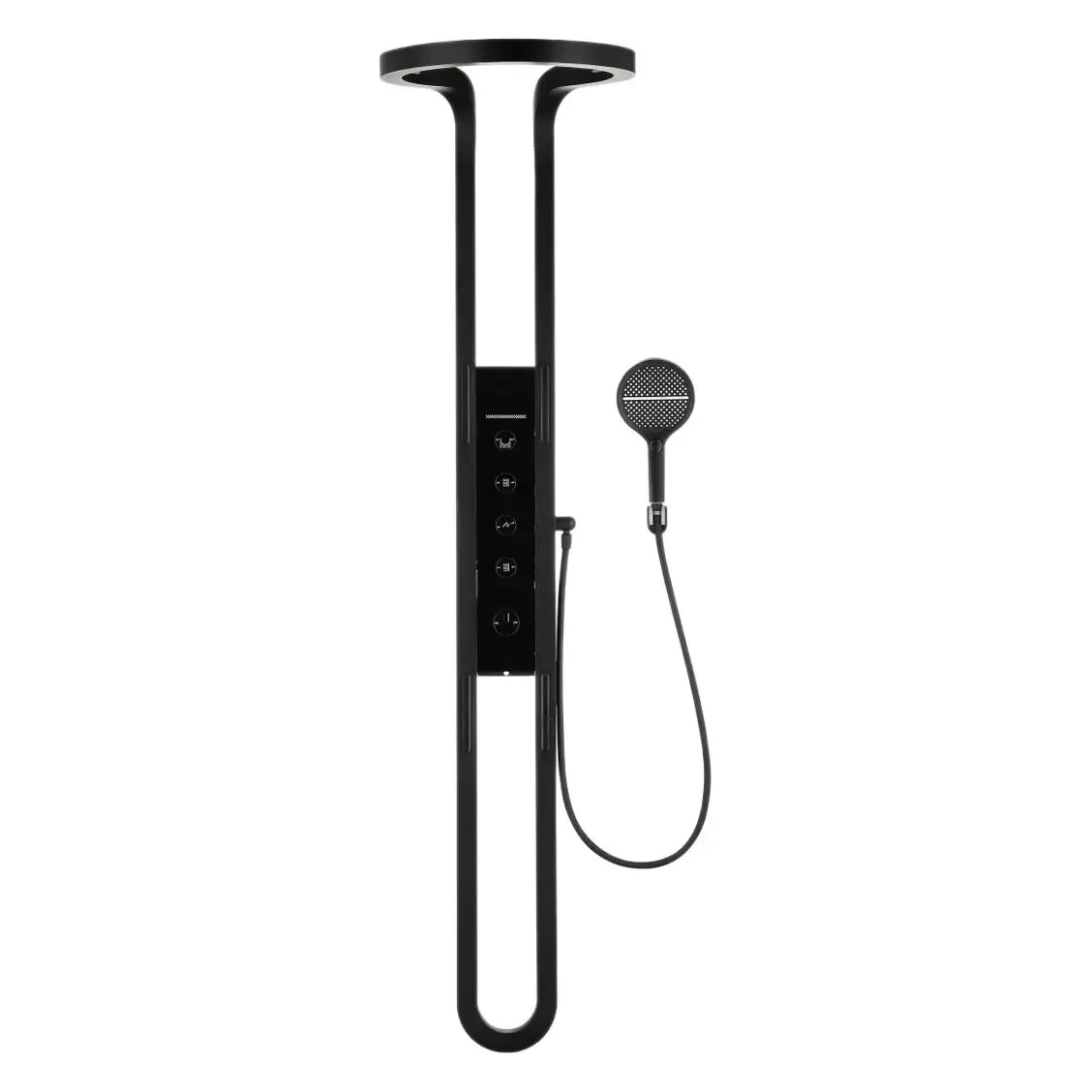 Ring Waterfall Sky Dome Shower Set All-copper thermostatic pressurized ...