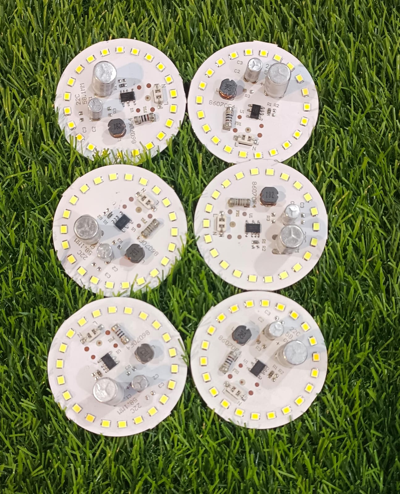 Pack of 5 - 12W LED Chip with Double Capacitor Driver AC 220V input ...