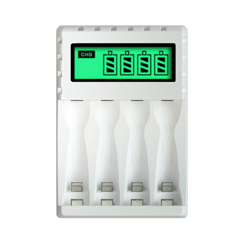 Smart Intelligent LCD Display Charger with 4 Slots | Daraz.pk