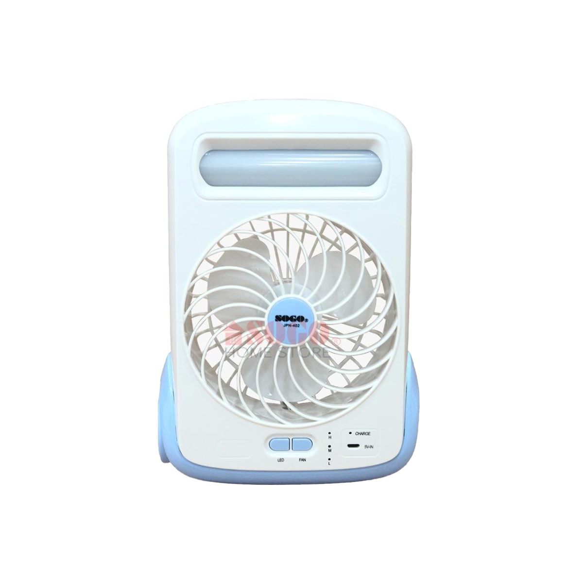 Sogo Rechargeable Mini Table Fan With Torch Light (JPN-402) | Daraz.pk