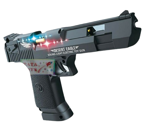 Desert Eagle Moving ToyGun Light Sound Telescopic Barrel Battery ...