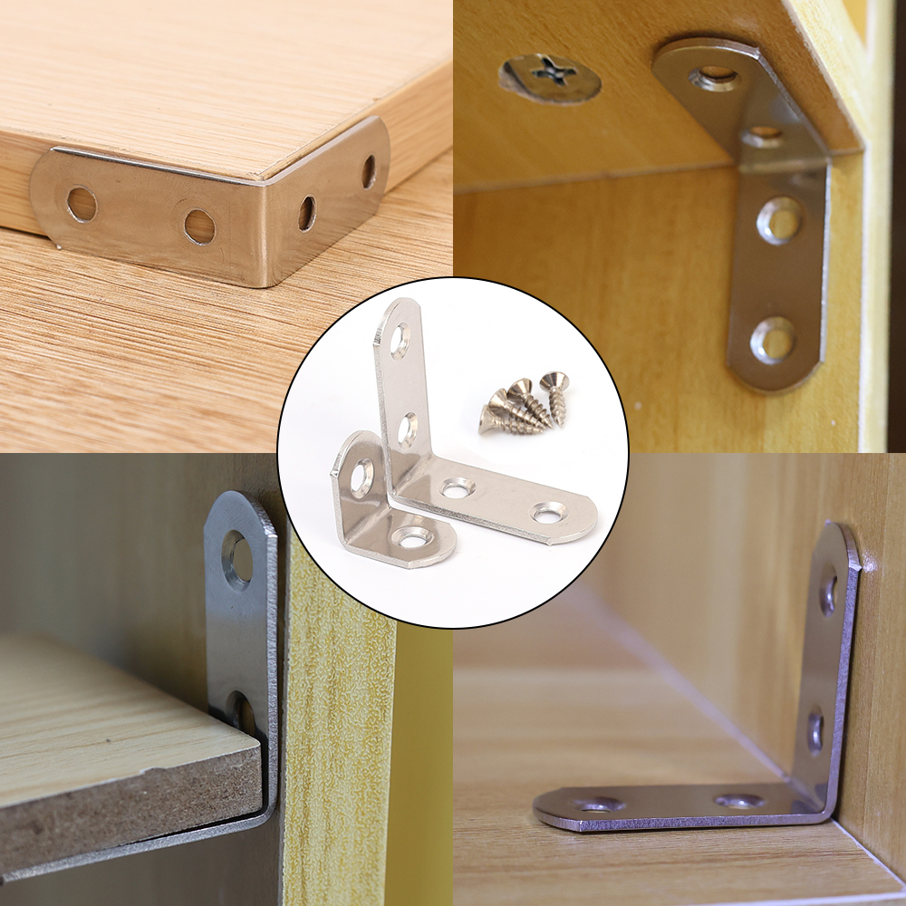 1/4/8Set Thickened Stainless Steel Angle Fastener Laminates Bracket ...
