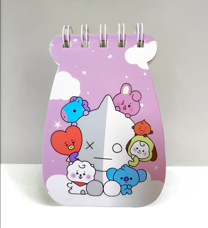 Cute BT21 Spiral Notepad for Teens and Kids | Daraz.pk
