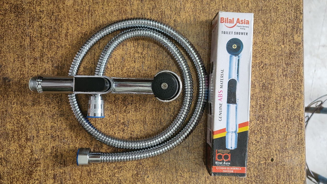 Bilal Asia complete Muslim shower with pipe complete set in silver | Daraz.pk