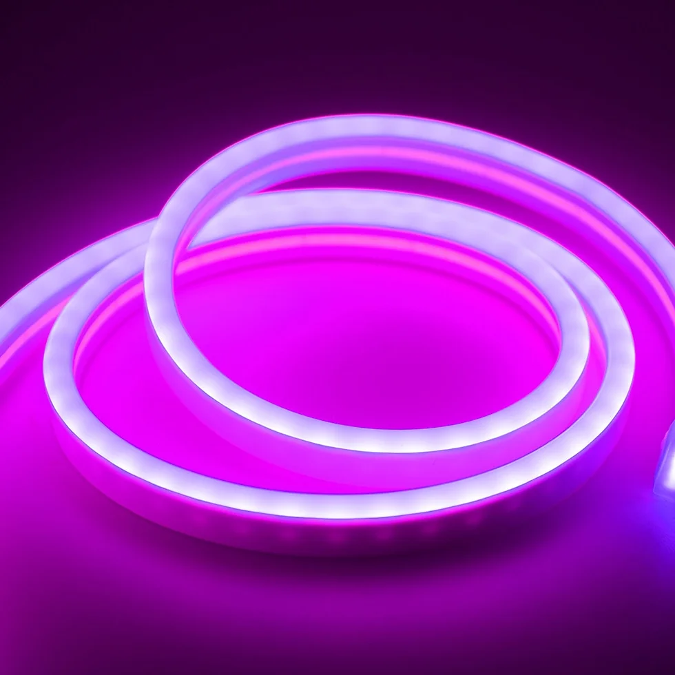 6mm Narrow Neon light 12V LED Strip SMD 2835 120LEDs/M Flexible Rope 5M ...