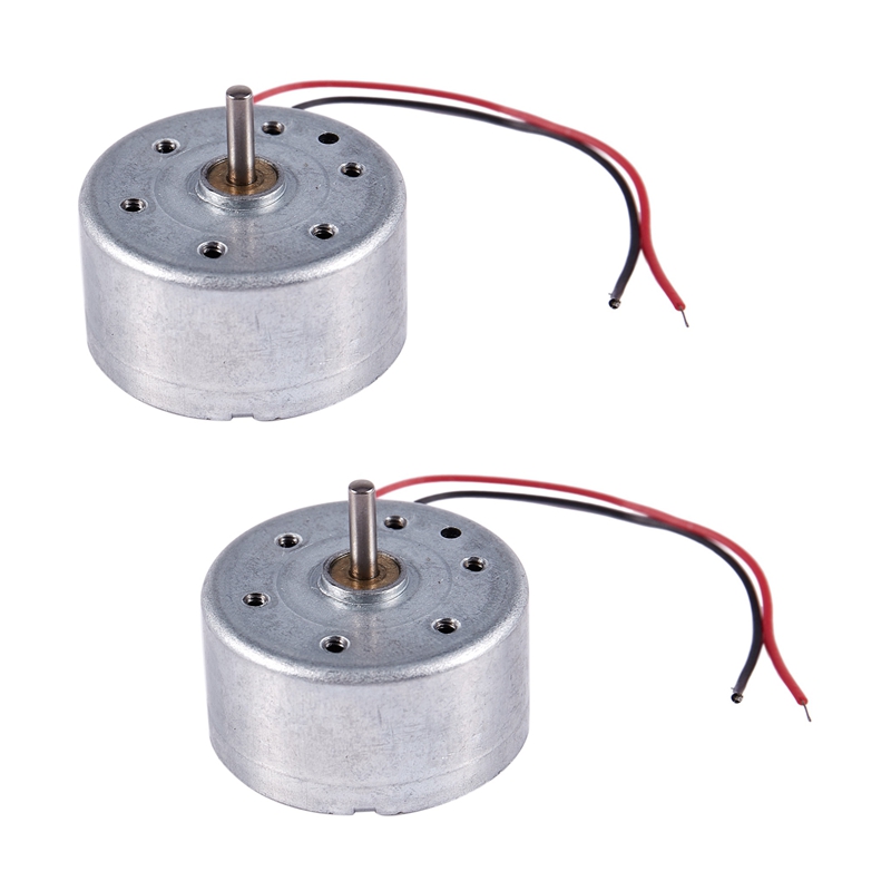 2X 1700-7300RPM 1.5-6.5V High Torque Cylinder Electric Mini DC Motor ...