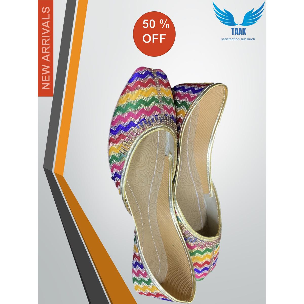 Stylish Handcraft Multicolor khussa for Girls Khusa For Women Khusa For ...