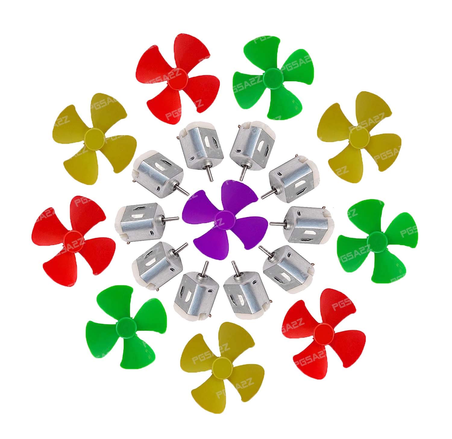 DC Motor Toy fan with propeller for kids Electronic Science Project ...