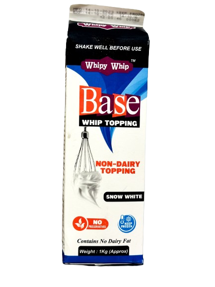 Whipy Whipped Base Whip Topping Non Dairy Topping Snow White 1 kg ...