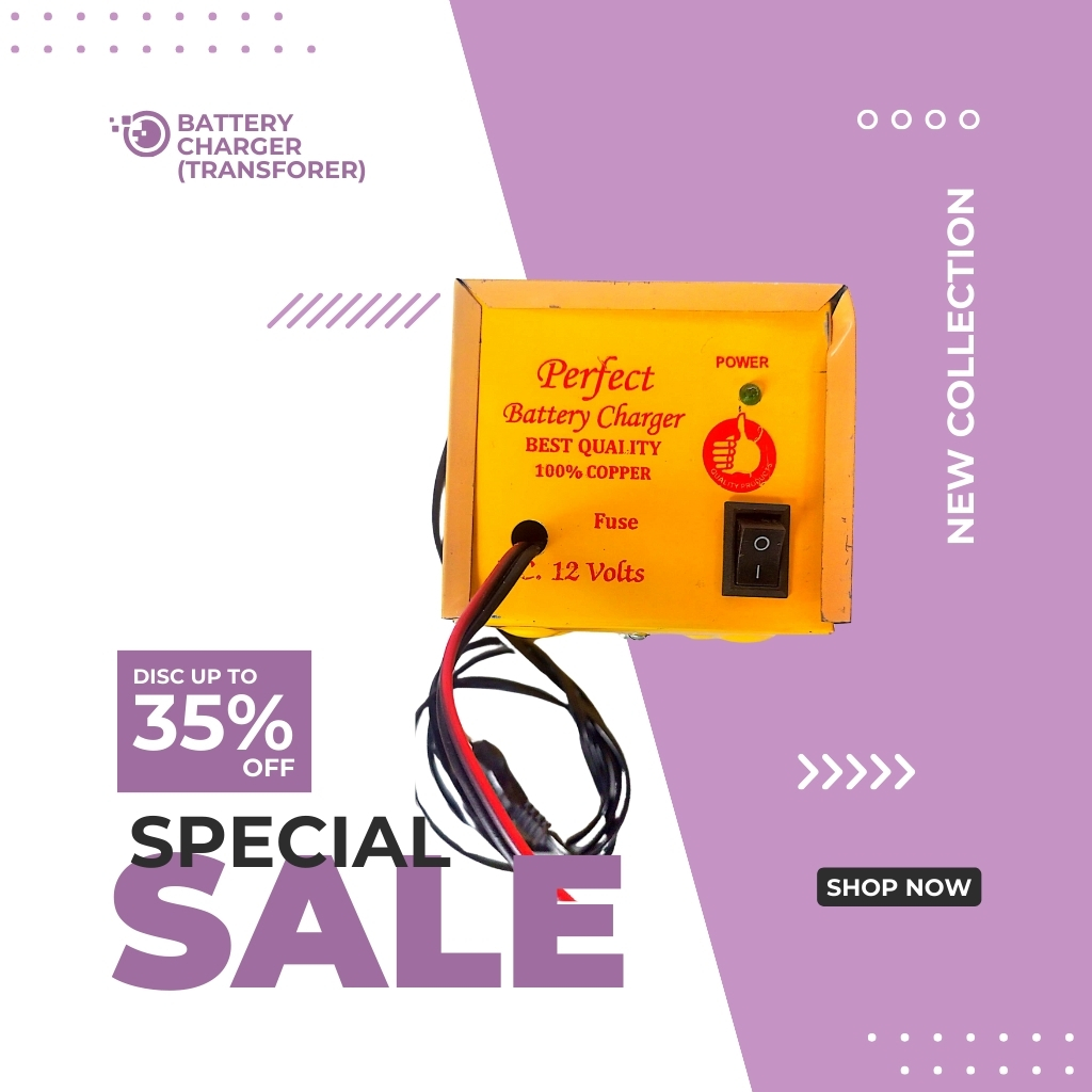 Battery Charger 12V 5A Transformer | Made in Pakistan Pure Copper ...