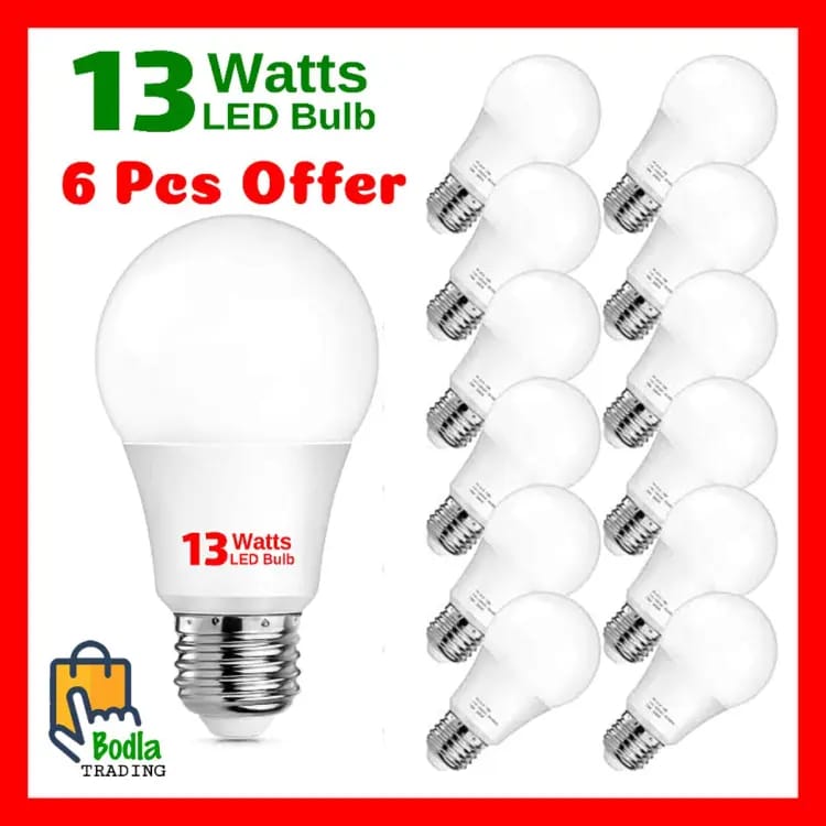 DC 12V LED Bulb 12 Watts Screw Type E27 Daylight White Pack of 1 / 2 ...