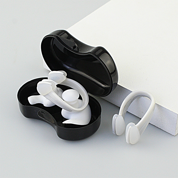 [HOT] Swimming Nose Clip Ear Plug Set W/ Box Environmental Soft ...