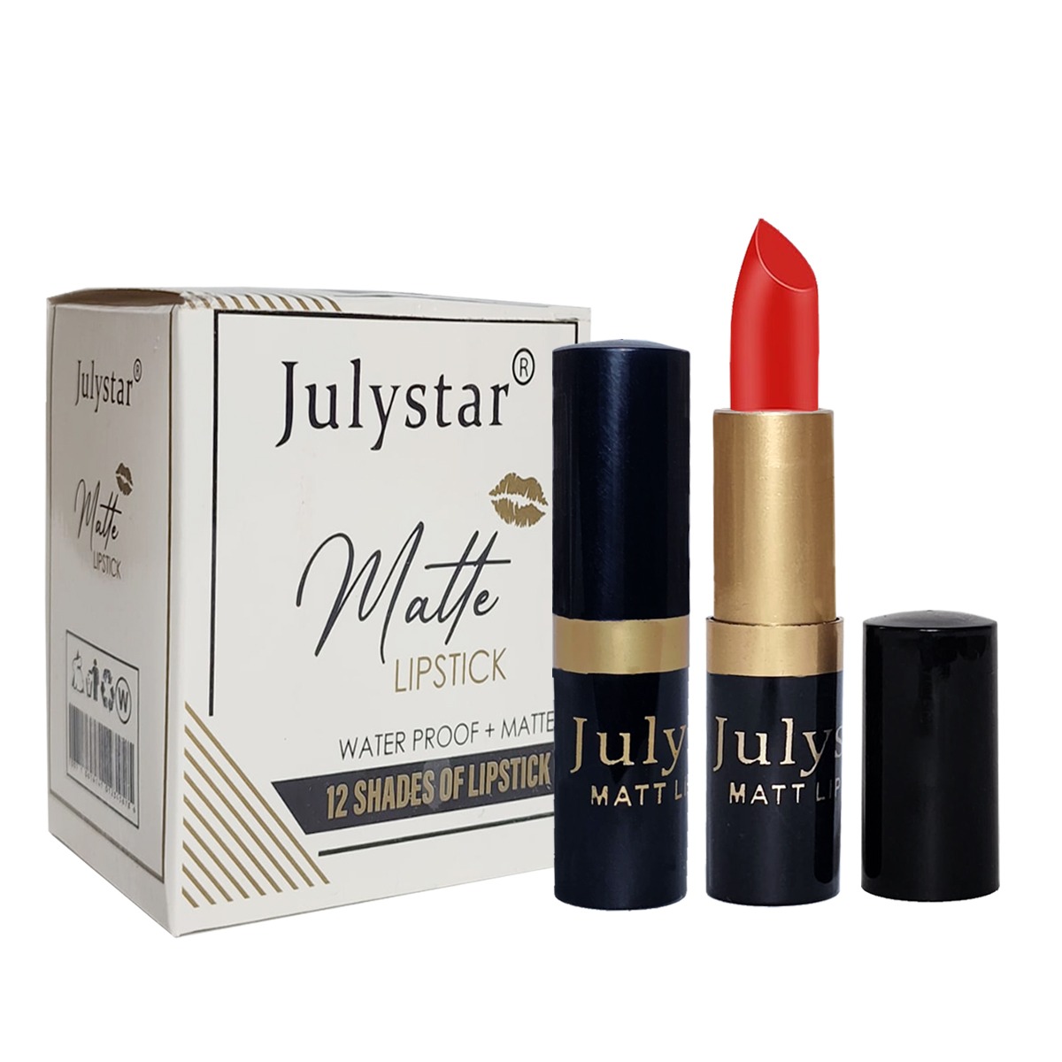 Julystar Pack Of 12 pcs New Matte Long lasting Lipstick For Girls and For Women | Daraz.pk