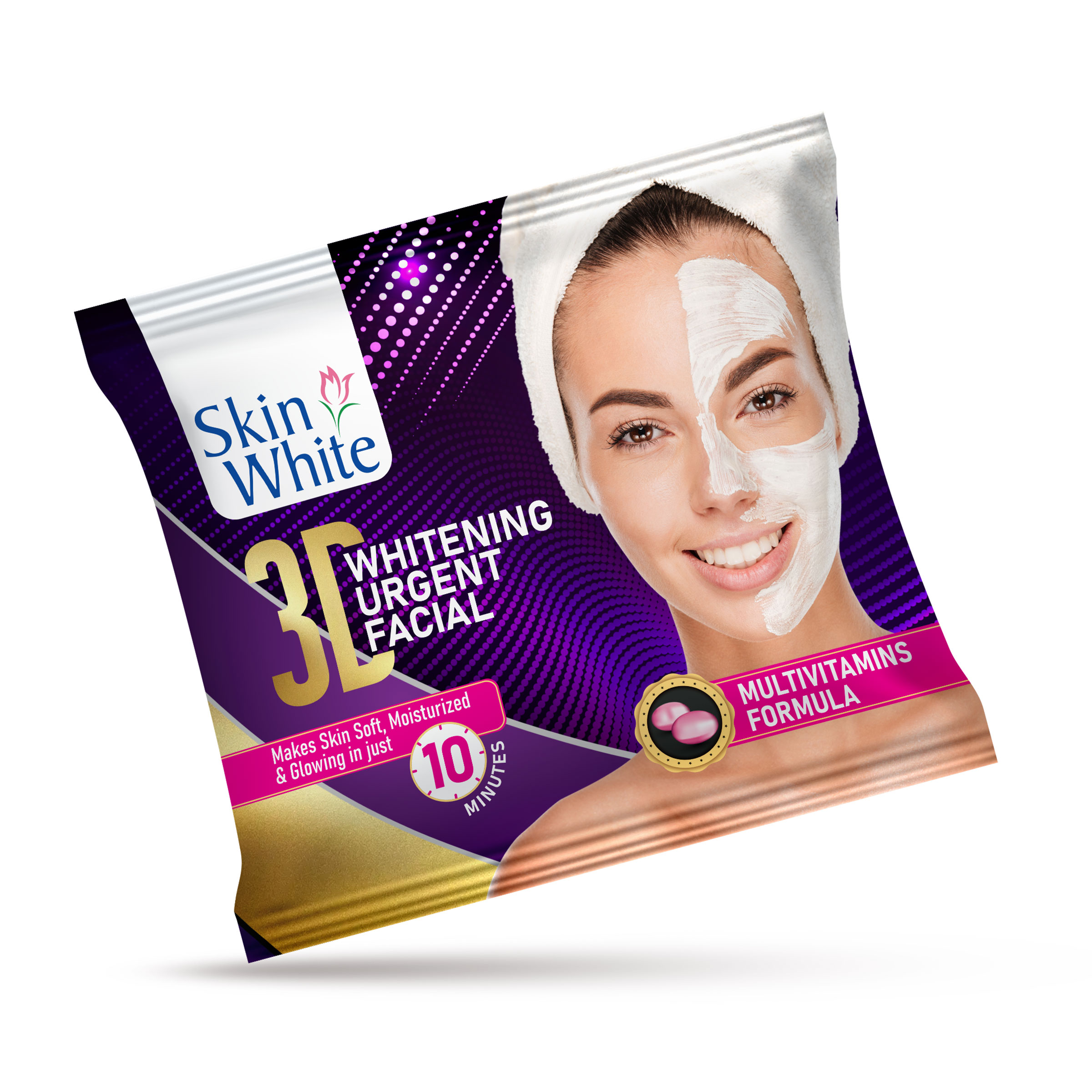 Skin white 3D Whitening Urgent Facial Sachet 6 Pcs | Daraz.pk