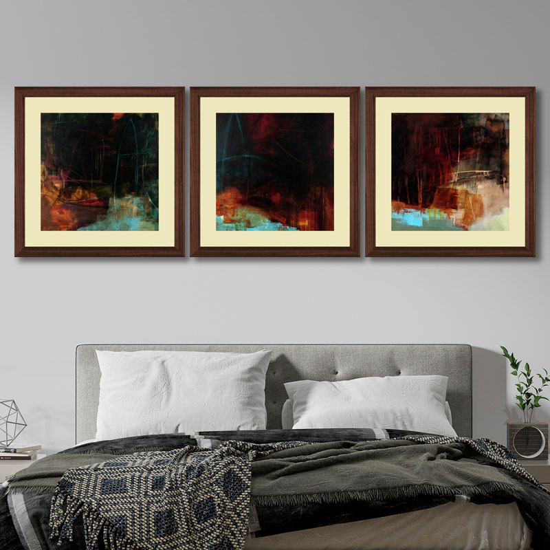 Set of 3 Abstract Wall Art Frames, Collage Frames for wall Décor – Raqeeq BF20 | Daraz.pk