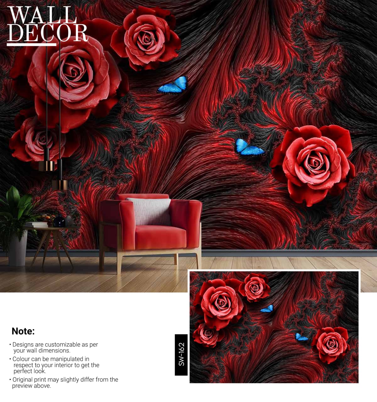 Wall Decor Wallpaper Room Decoration Flex 3D Flex Wallpaper 12*12 ...