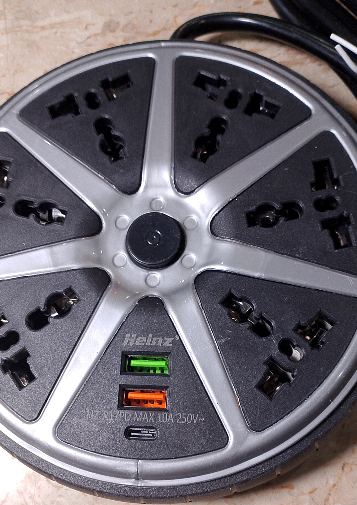 Smart Universal Extension Lead Board 6 Power Socket + 2 Usb + 1 Type C ...