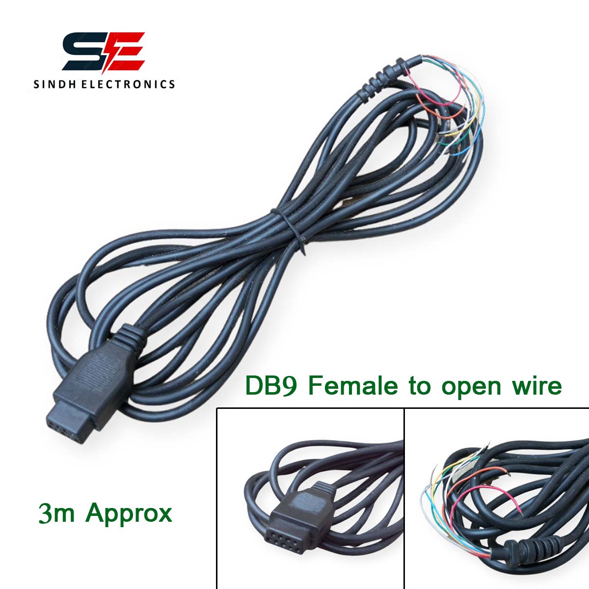 3M Wire to DB9 Female Connector Cable | Daraz.pk