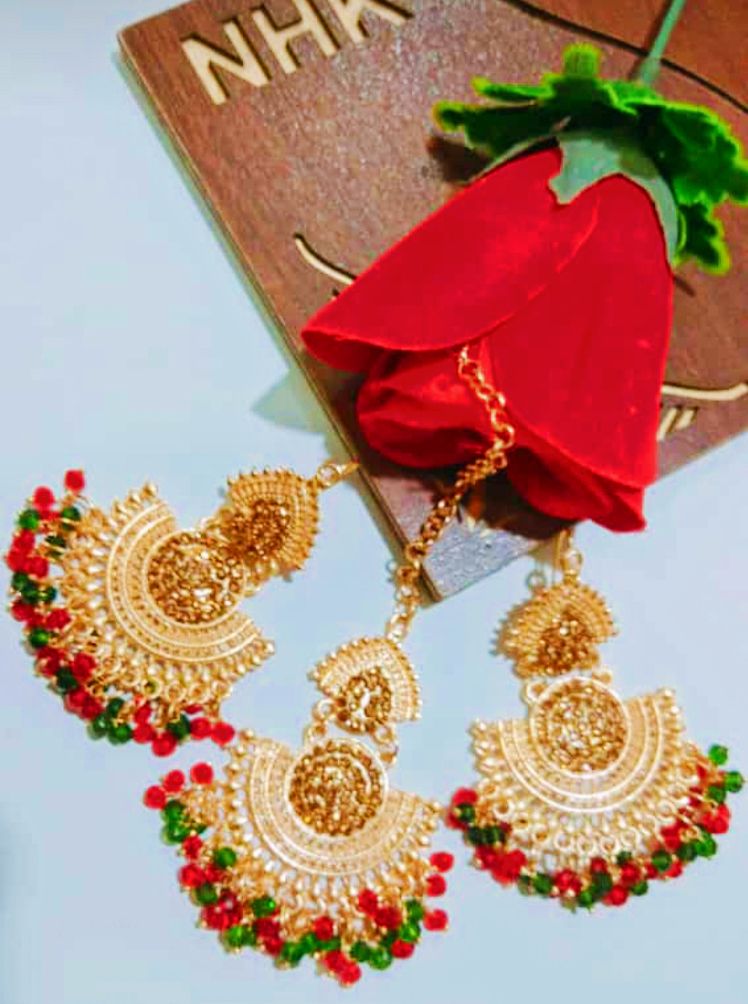 new collection Golden Tikka and Earrings Set For Women _ New ...