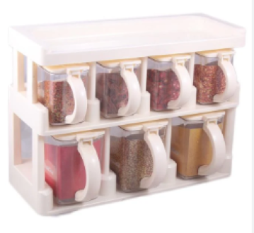 Master Chef Spice jars rack masala jars box And Spoon set Wall ...
