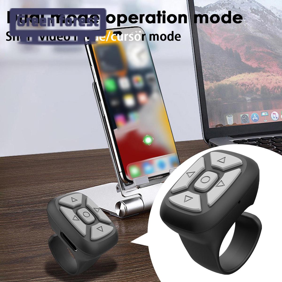 Green forest Phone Controller Ring Dual-mode Operation Multifunctional ...