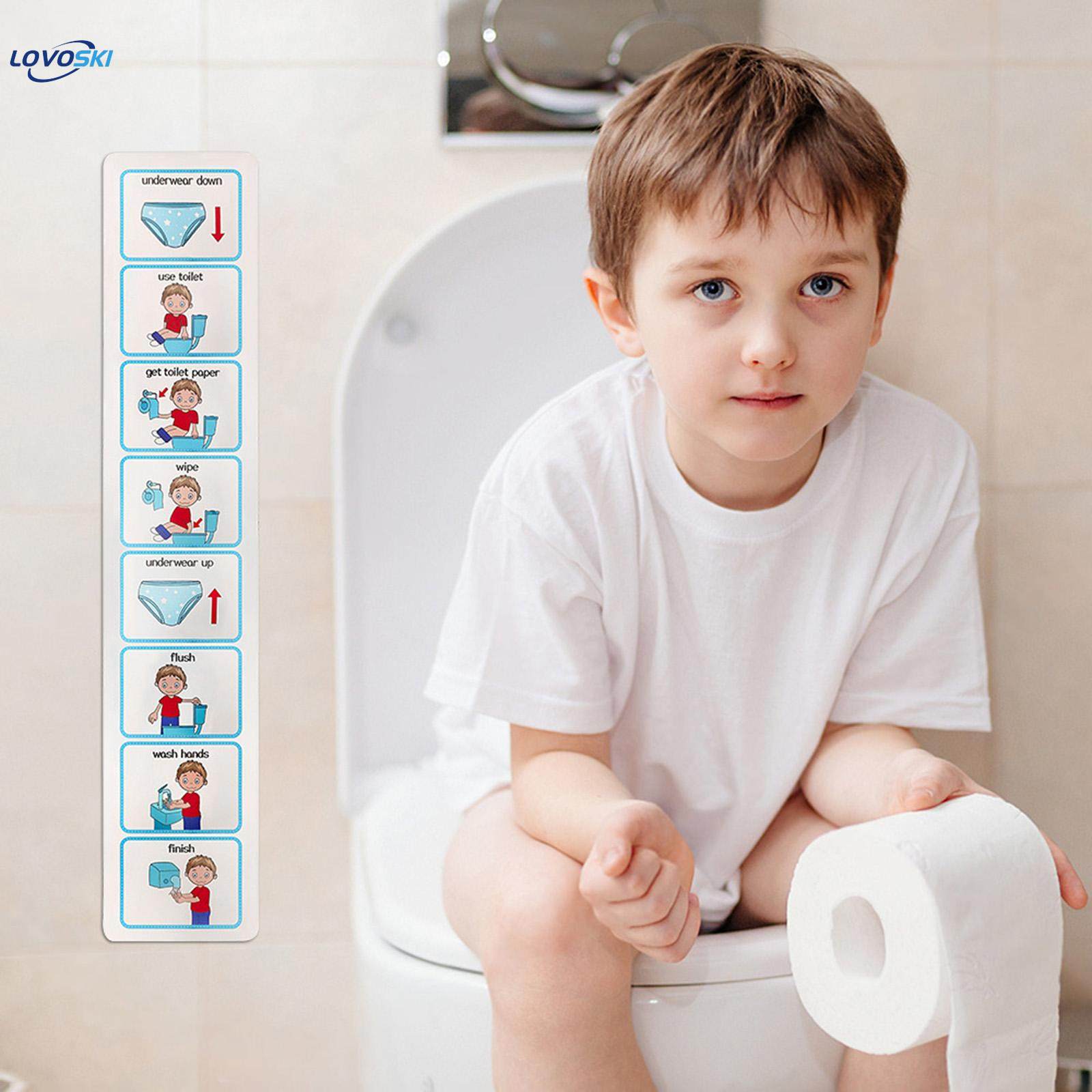 Visual Schedule for Kids Toilet Routine Chart for Kids Classroom Girls ...