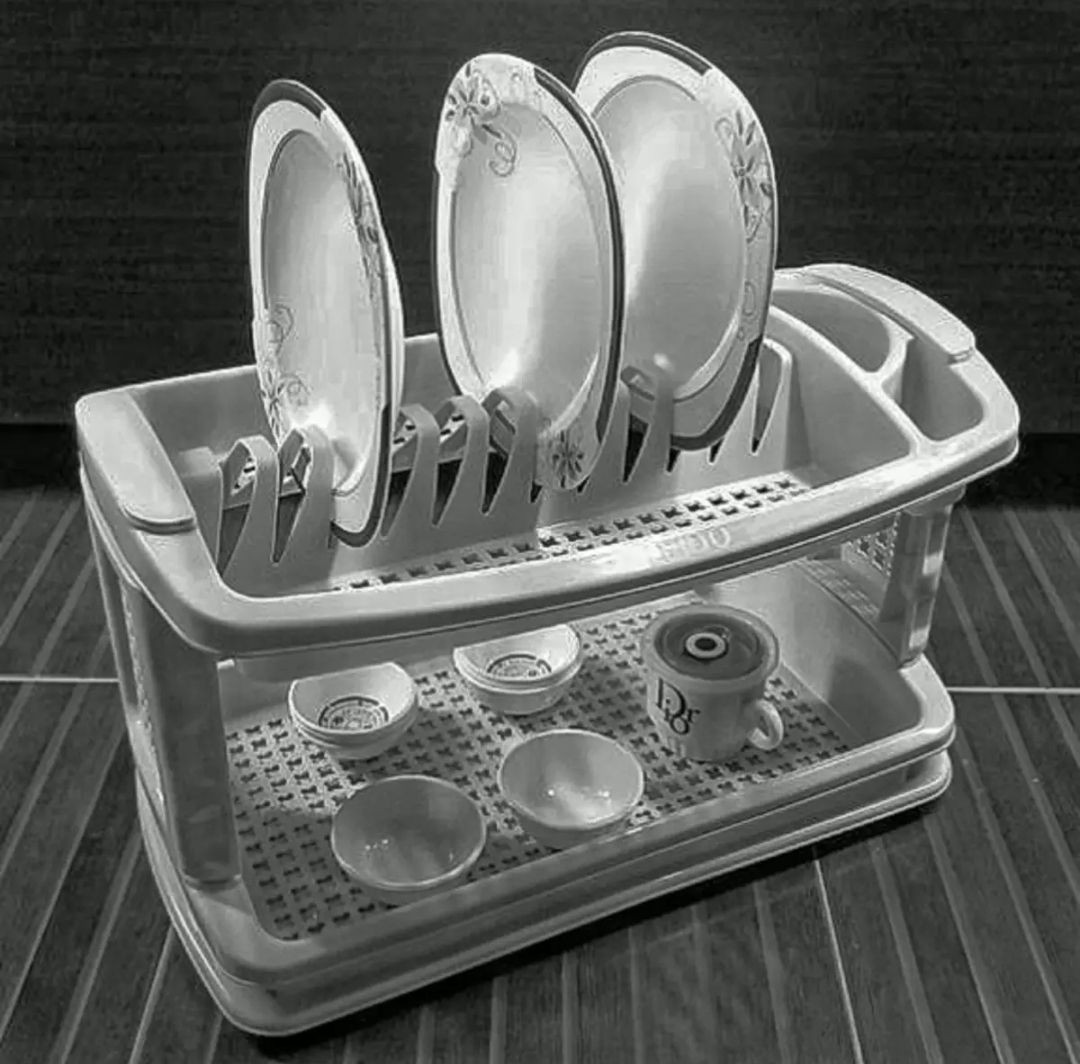 HOUSEHOLD Kitchenaid Leido plate rack 2-Tier Kitchen Sink Dish Drainer ...