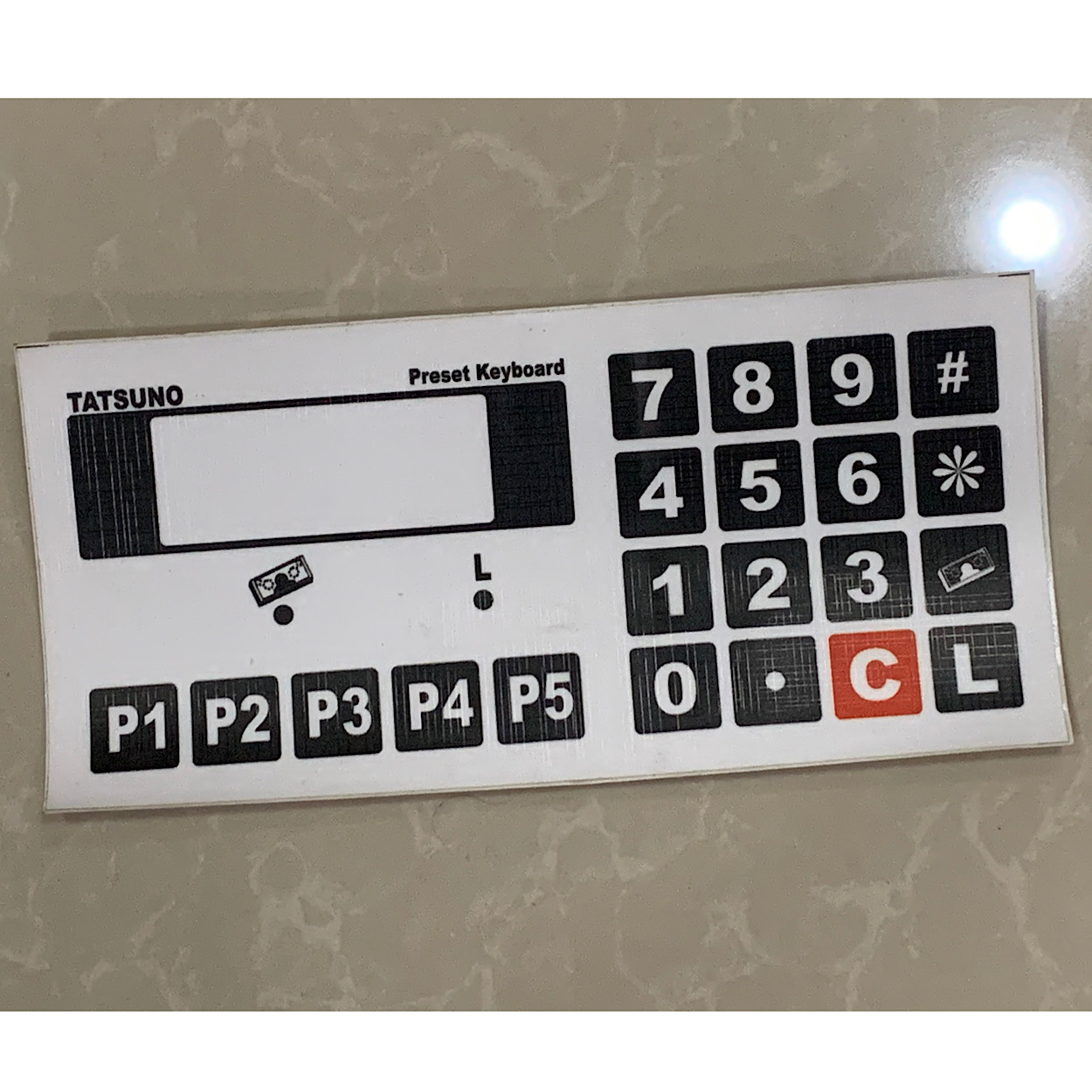 Petrol Pump Station Keypad Fuel Dispenser Sticker Waterproof High ...