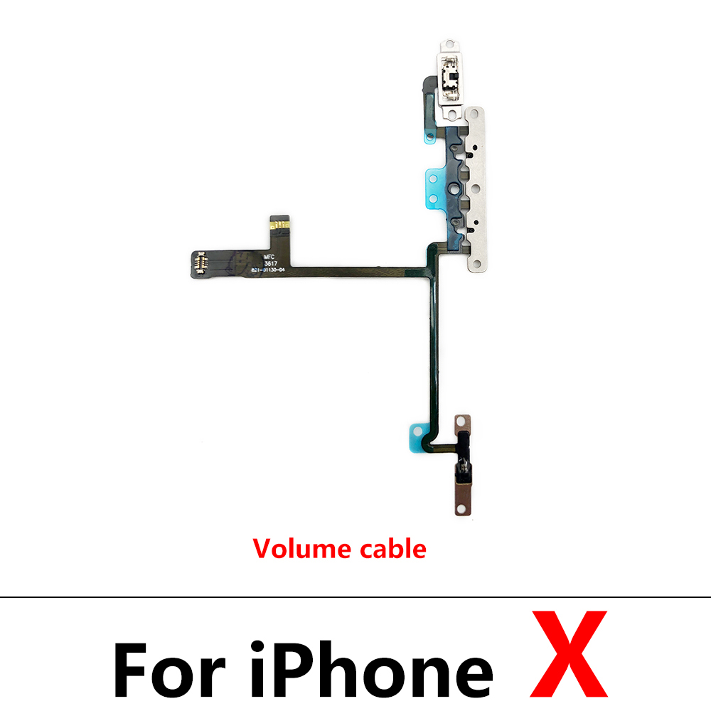 Phone Power Volume Flex For IPhone 7 8 Plus X XR XS Max Power On Off ...