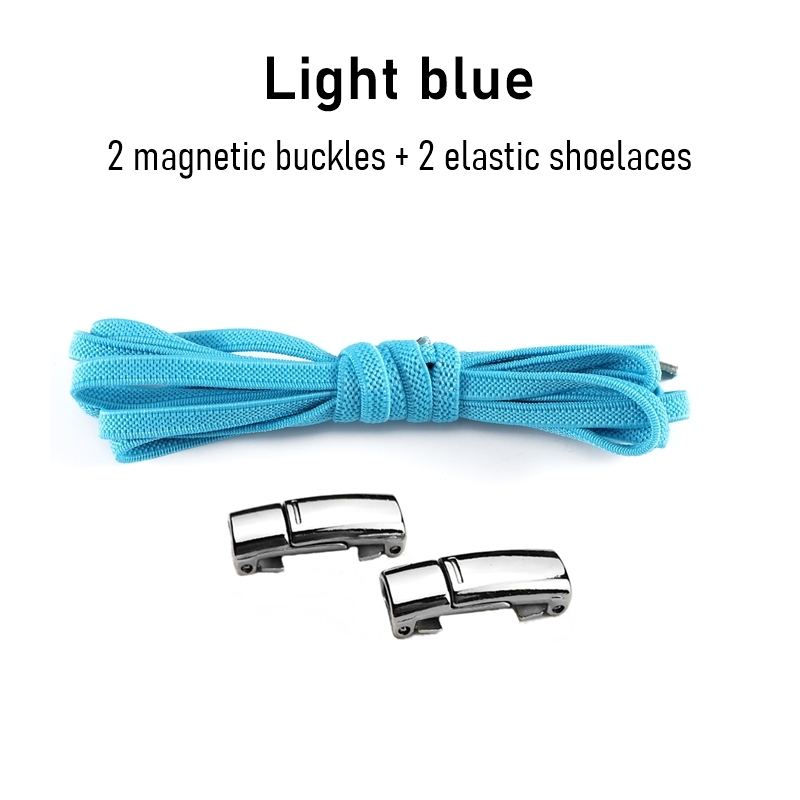 Lsgs 1pair magnetic shoelaces sneakers elastic shoelace metal lock Lazy ...