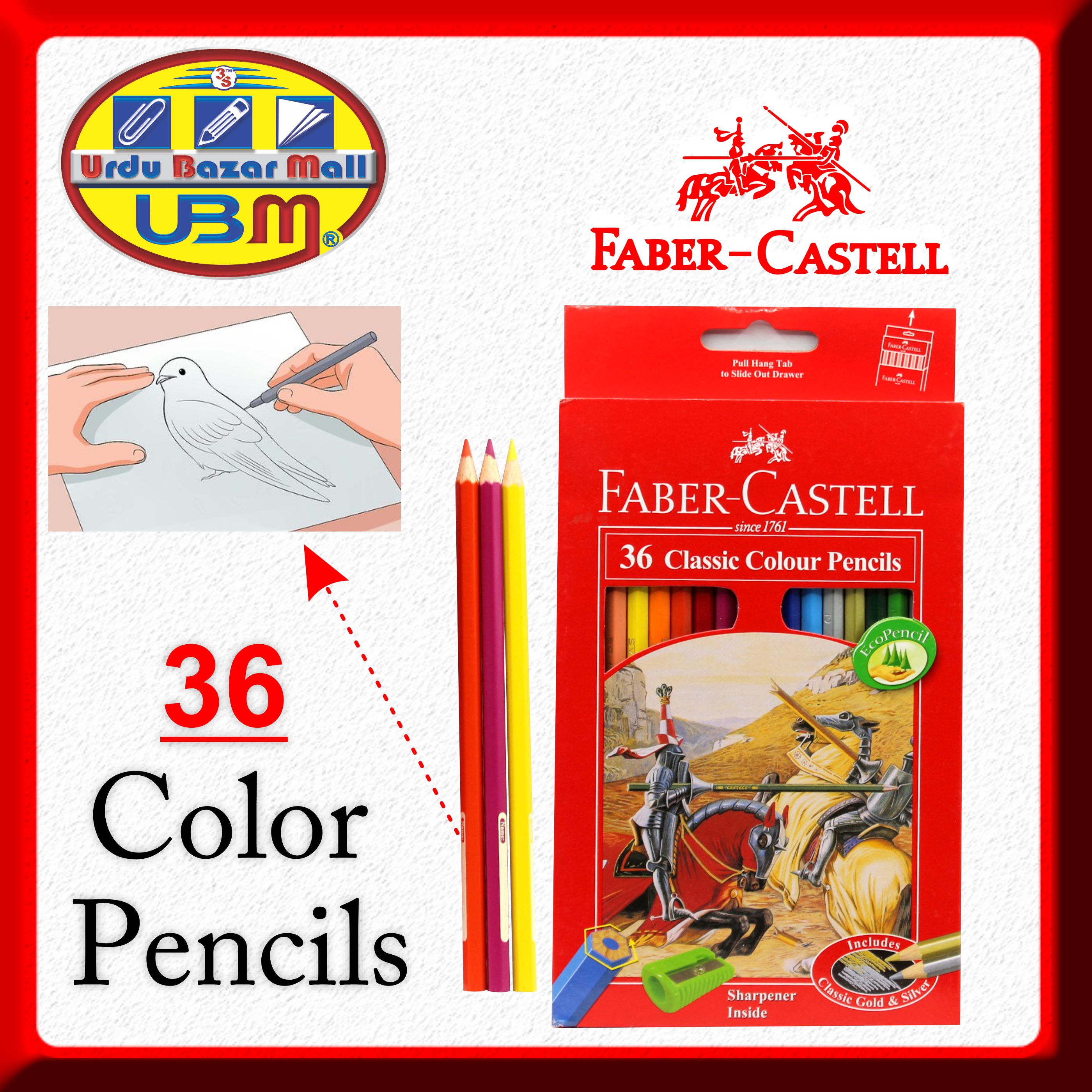 Faber_Castell Original 36 Classic Colour Pencil Multicolor Classic ...