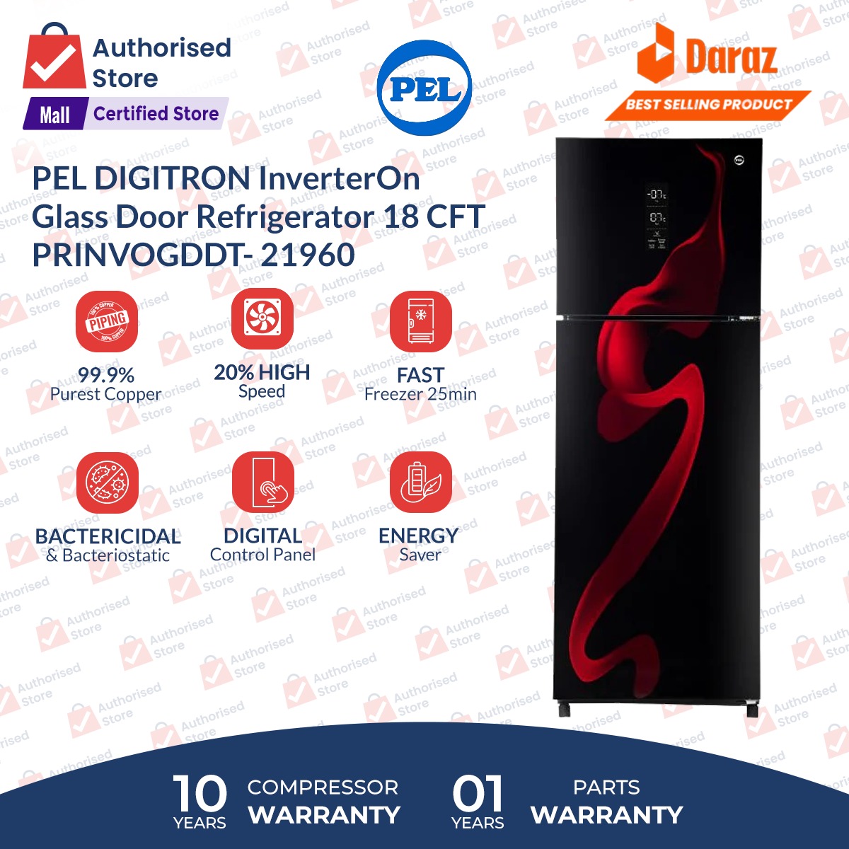 PEL Refrigerator | Model PRINVOGDDT- 21960 | DIGITRON InverterOn Flat ...