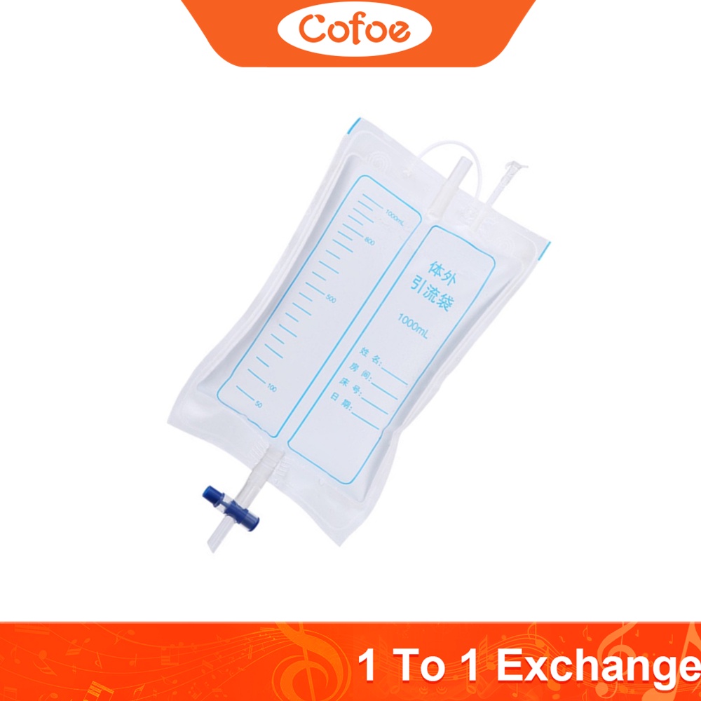 Cofoe 1000ml Urinary Device Accessories Urine Bag Drainage Bag Urinary ...