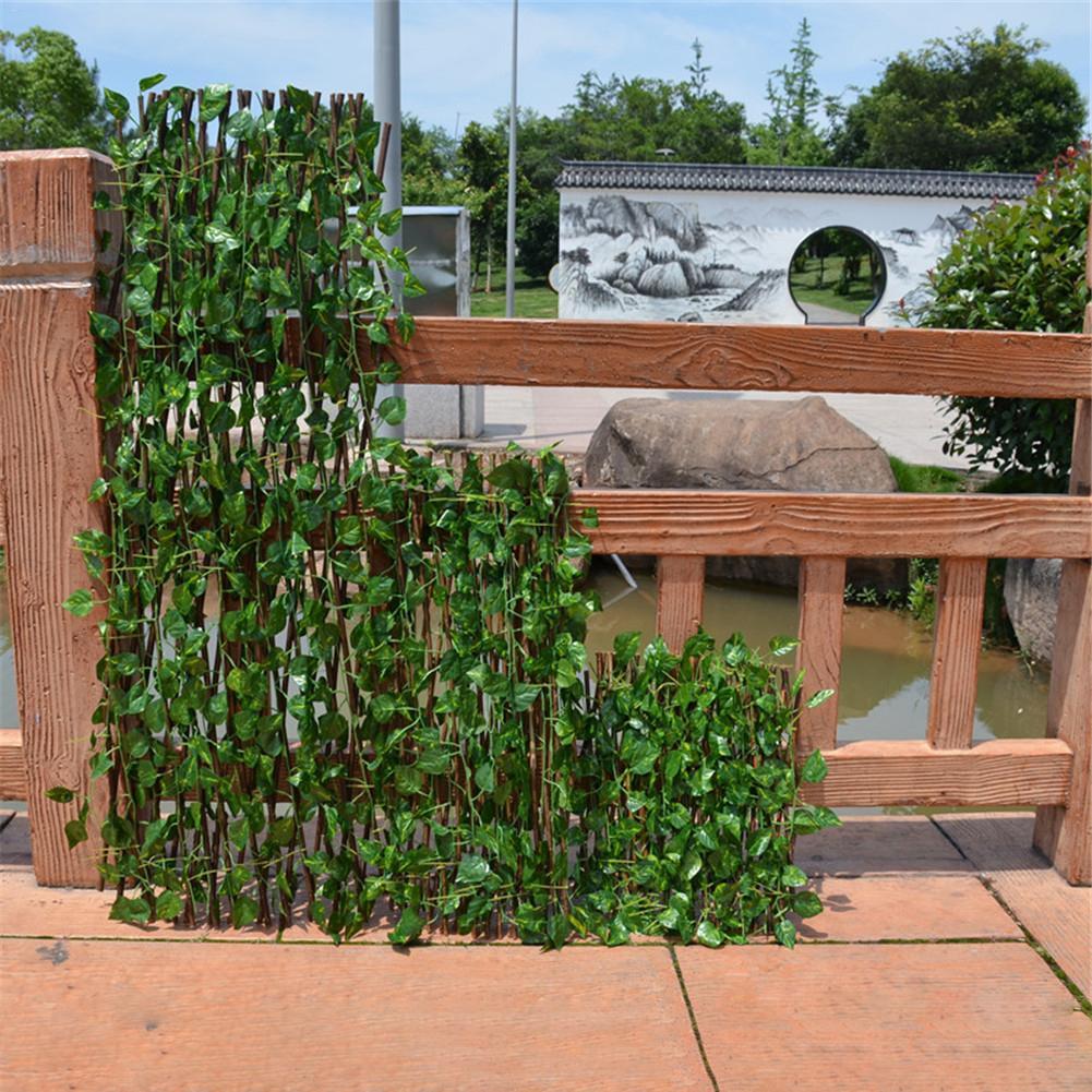 Extension Type Garden Buildings Fence Artificial Green Leaf Branch Net ...