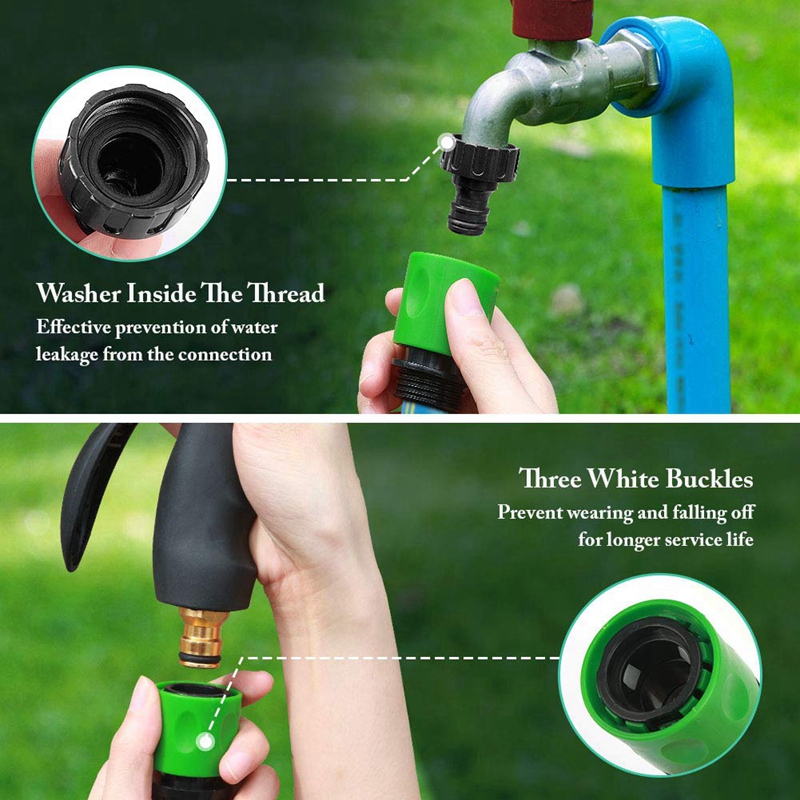 Garden Quick Connect Release Water Hose Fittings Plastic Connectors ...