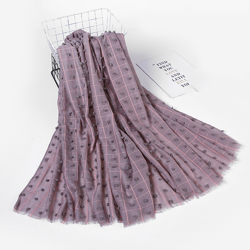 Staller Hijab Fuzzy Cotton Ball Design for Girls, Women Lightweight ...