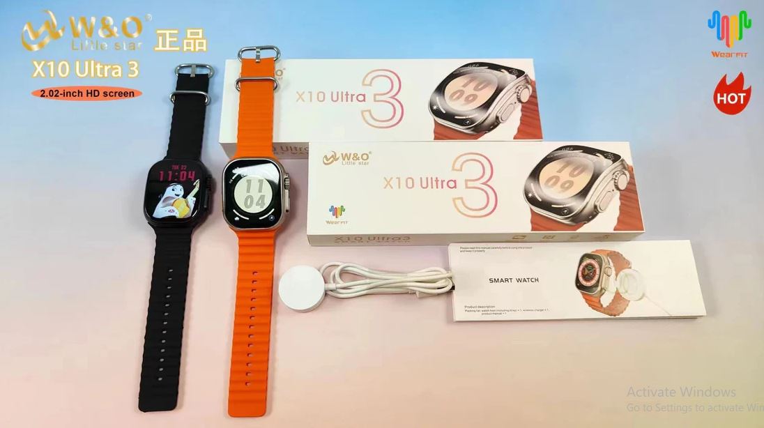 X10 Ultra 3 Smartwatch 2.02" HD Curved Screen - Bluetooth Call - New ...