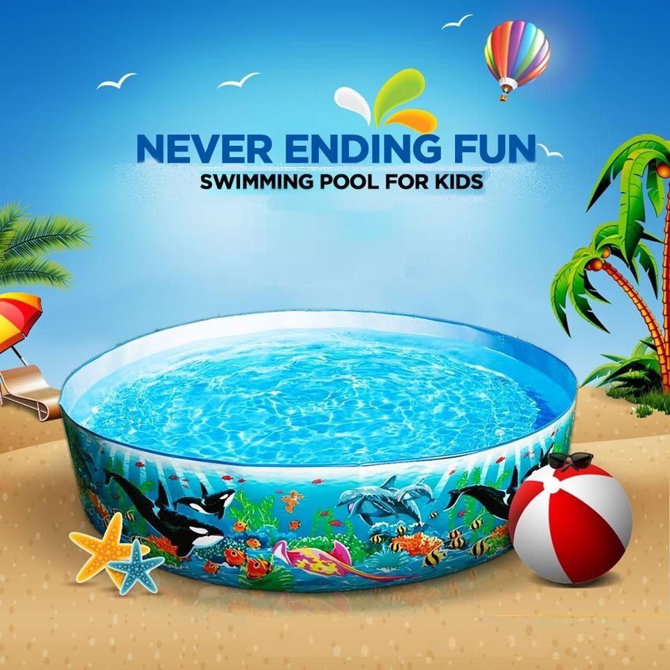 Swimming Pool for Kids Aged 2 Plus 60 x 10 Inches 5ft | Daraz.pk