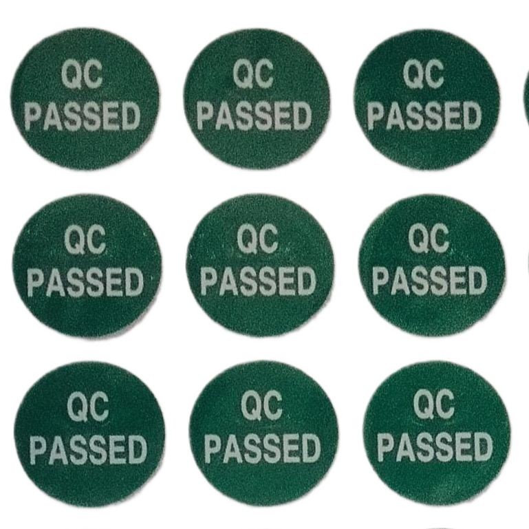 840Pcs QC PASSED Oval Paper Certification Sticker Label QC Adhesive ...