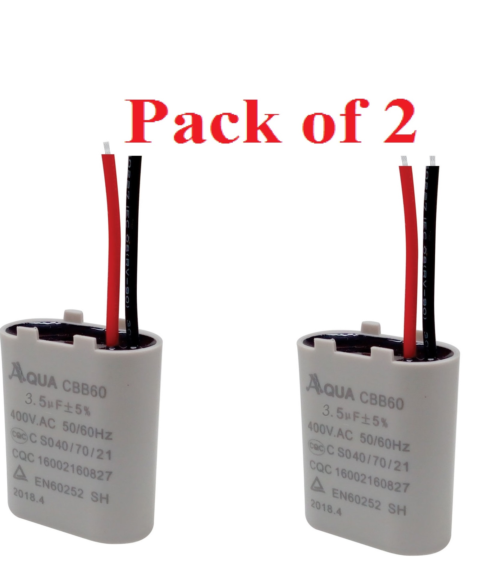 Aqua Capacitor 3.5 uf For Fans and Motors (Pack of 2) | Daraz.pk